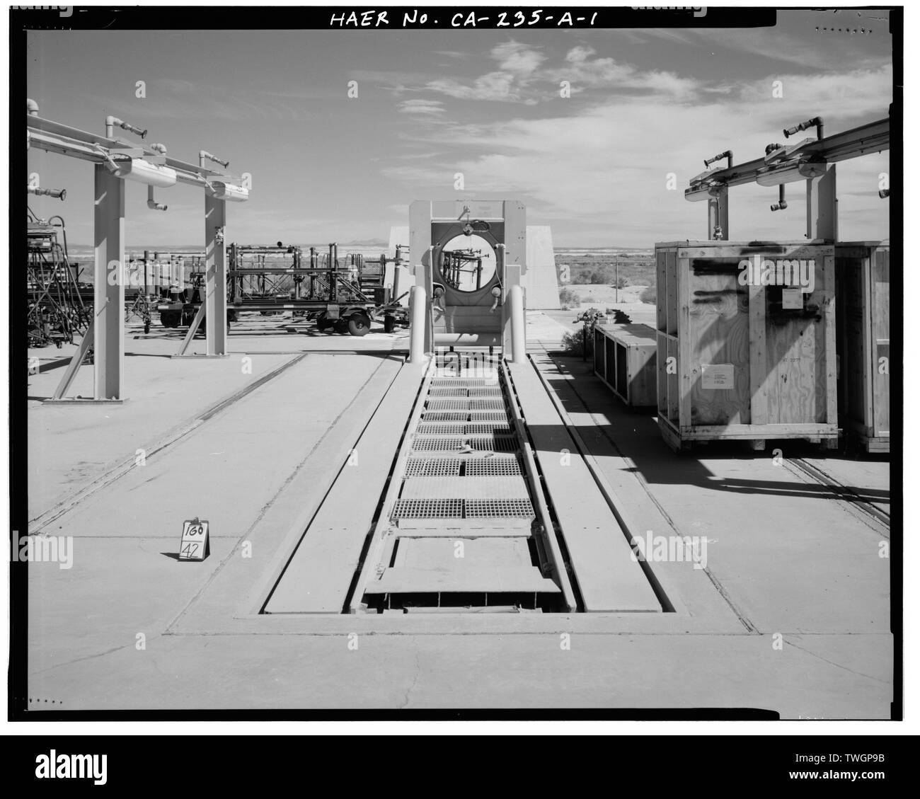 ROCKET ENGINE TEST STAND, LOCATED IN THE NORTHEAST and-188; OF THE X-15 ...