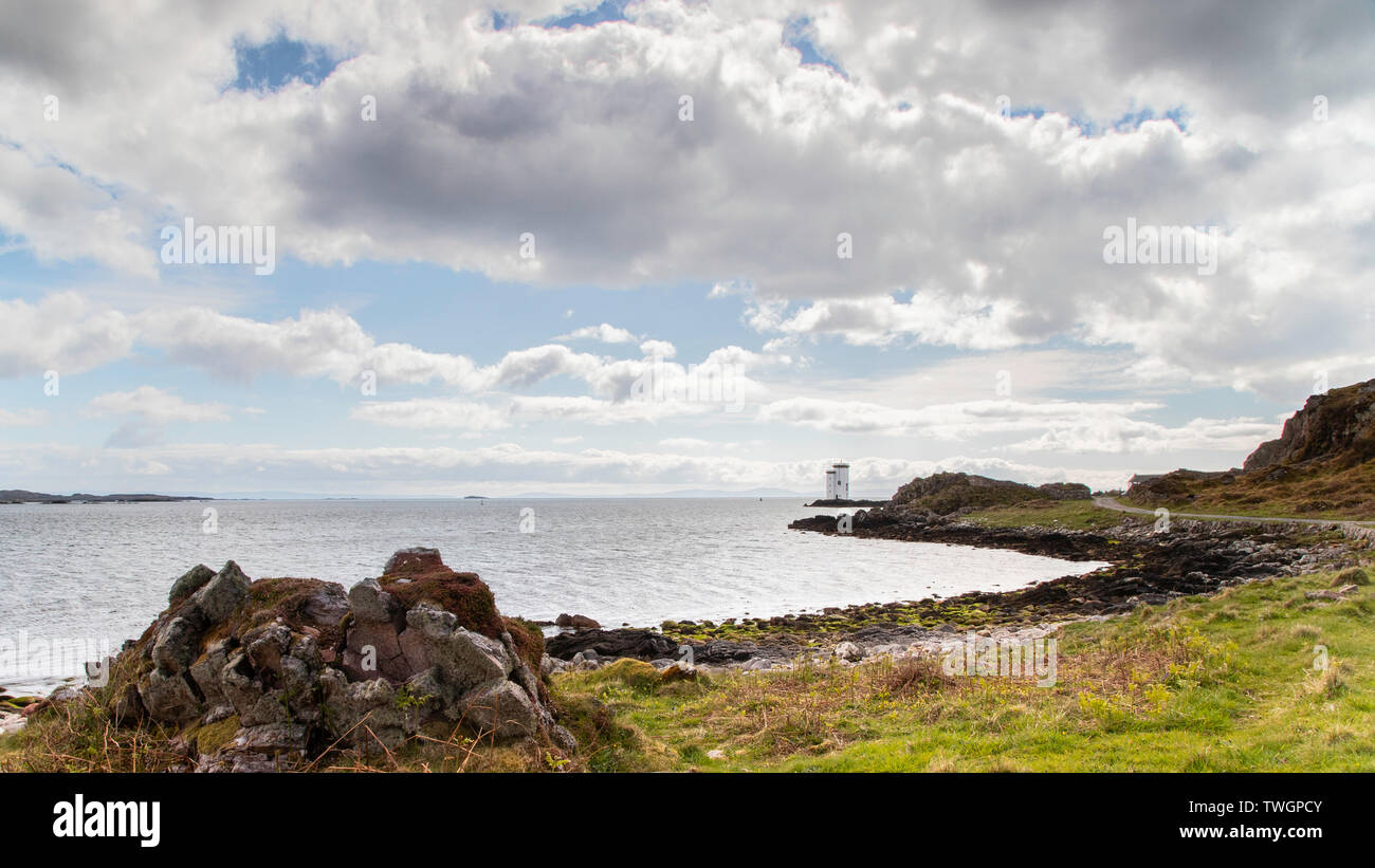 Carraig Fhada Lighthouse, Port Ellen, Islay, Scotland Stock Photo - Alamy