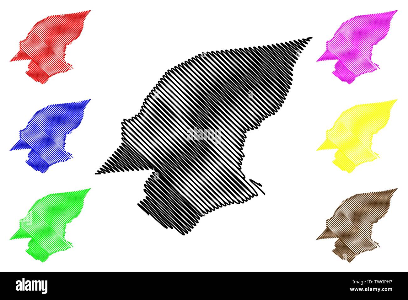 Hadhramaut Governorate (Governorates of Yemen, Republic of Yemen) map ...