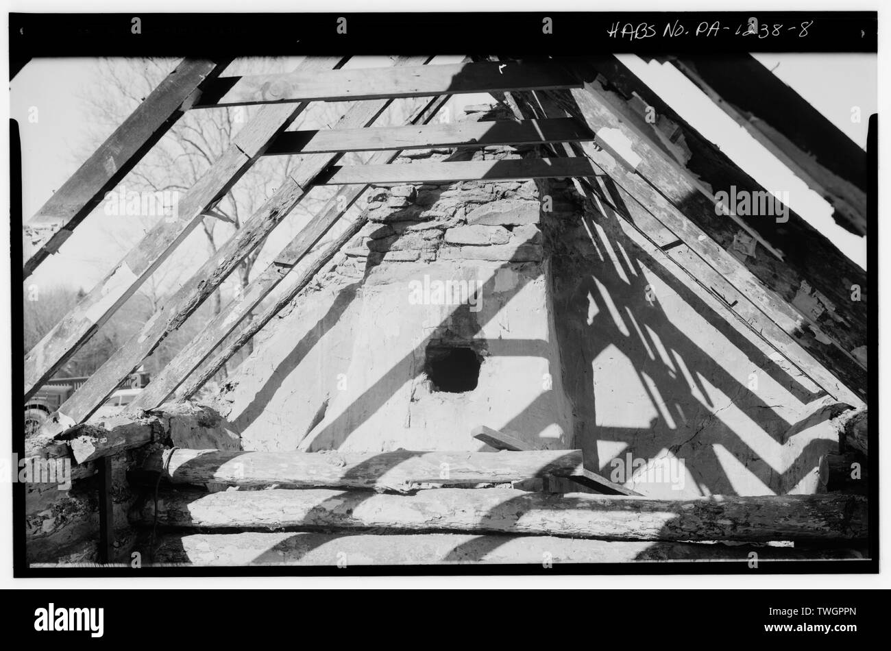 Rafters purlins Black and White Stock Photos & Images - Alamy