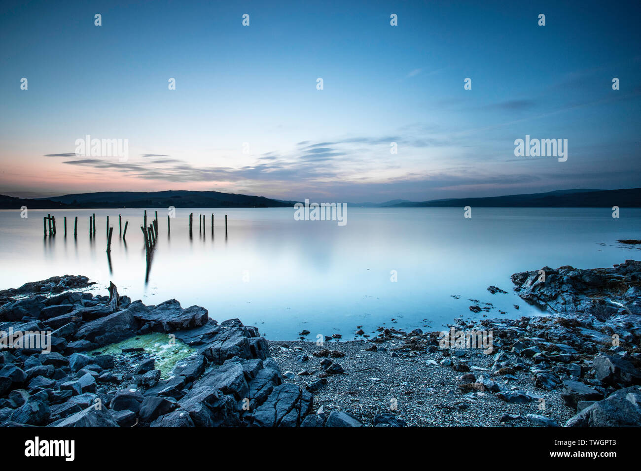 Salen old pier hi-res stock photography and images - Alamy