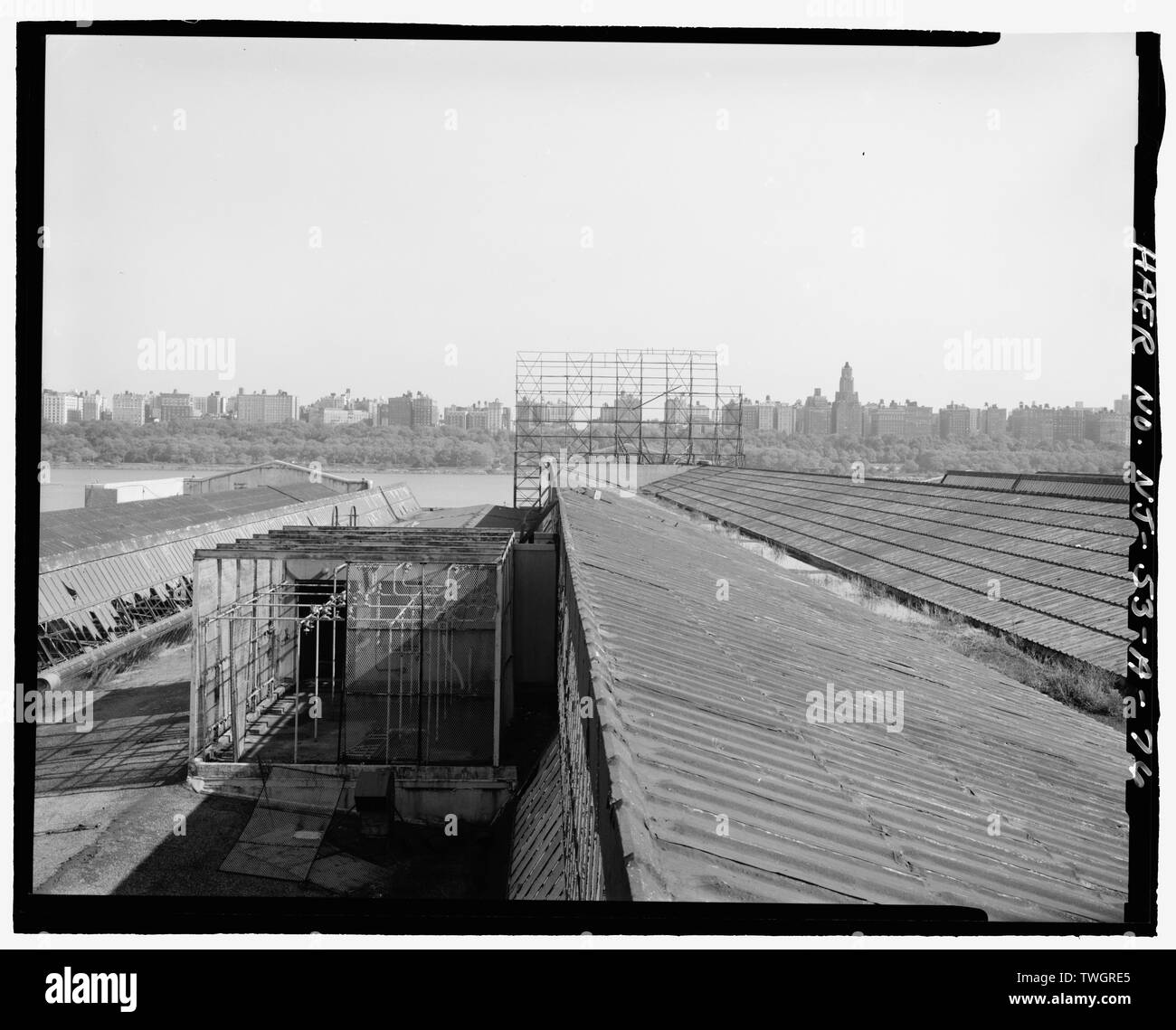 ROOF, CENTRAL AND NORTH MONITORS, WITH TRANSFORMER CAGE, TO EAST FROM ...