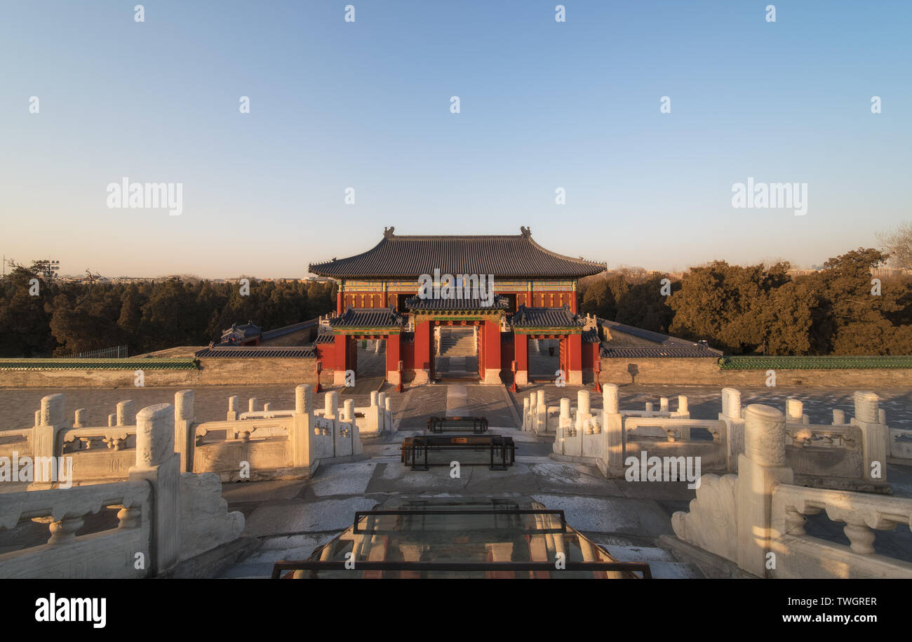 The architectural scenery of the Temple of Heaven Emperor Stock Photo ...
