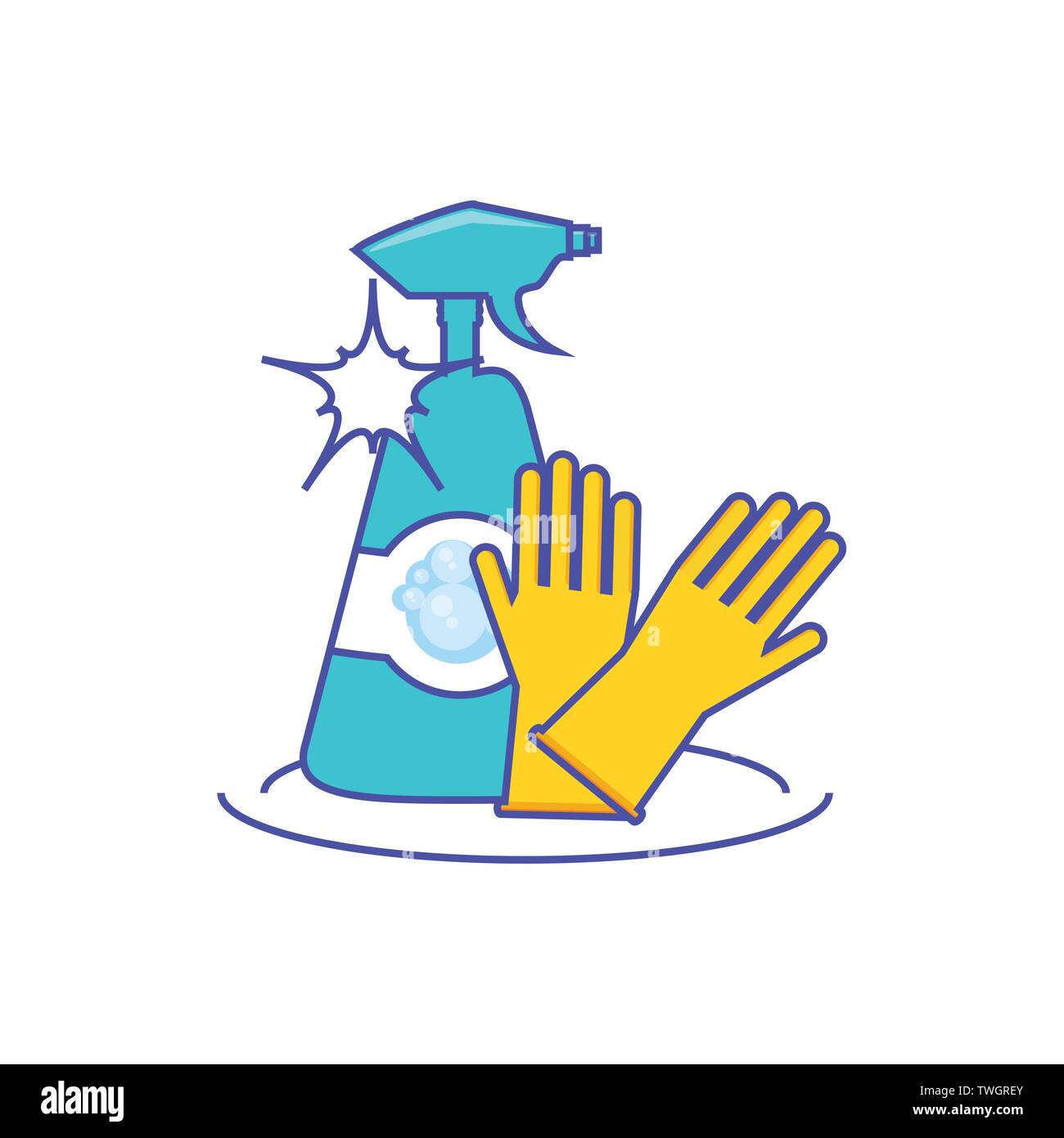Cleaning gloves and detergent design, Object home work hygiene ...