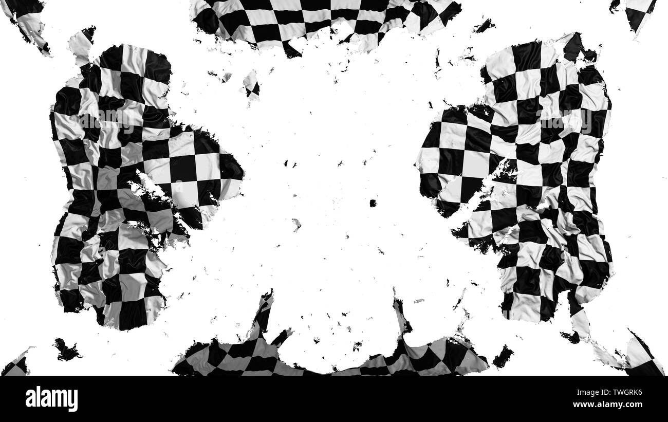 Scattered Checkered flag Stock Photo - Alamy