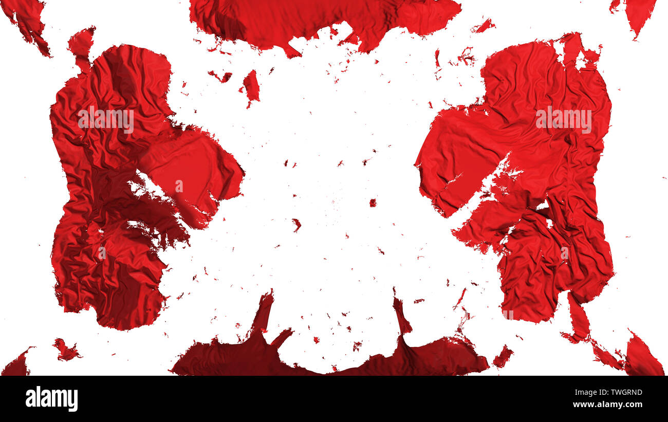 Scattered Red color flag Stock Photo - Alamy