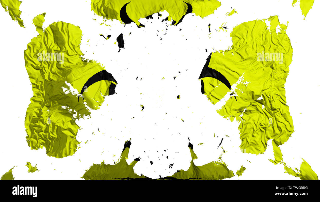 Scattered Warning Hazard Radiation flag Stock Photo - Alamy