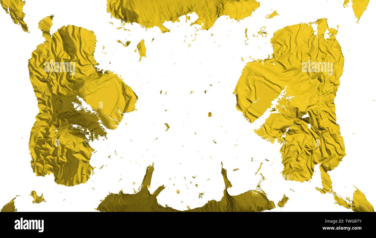 Scattered Yellow color flag Stock Photo - Alamy