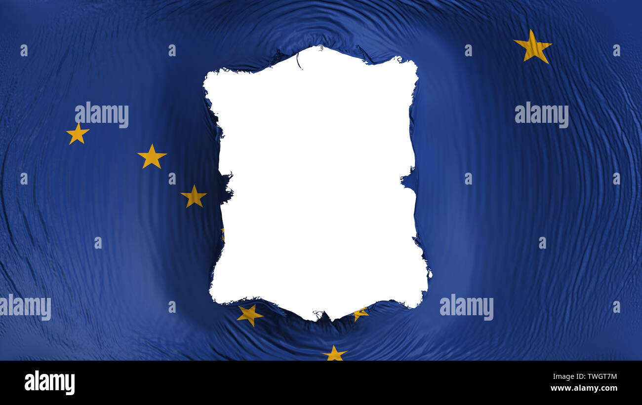 Square hole in the Alaska state flag Stock Photo - Alamy