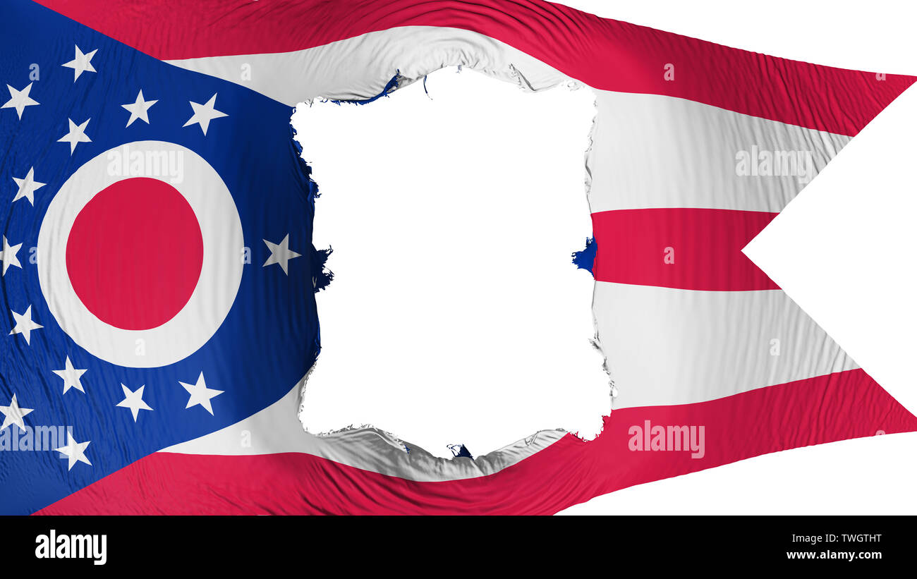 Square hole in the Ohio state flag Stock Photo - Alamy