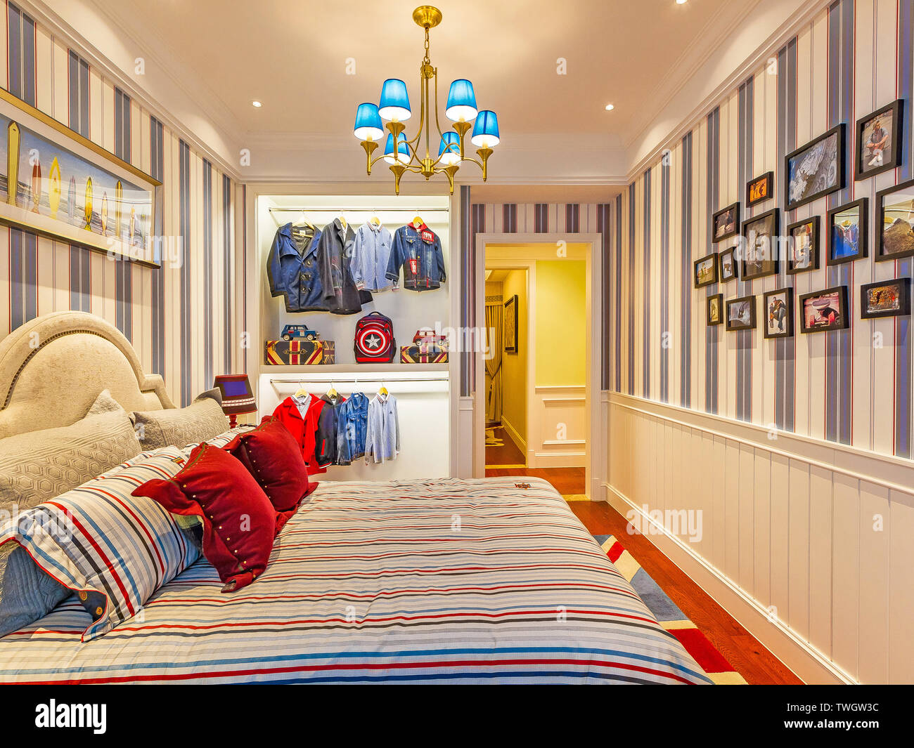 Bedroom, sleep, comfortable and comfortable rest environment, different ...