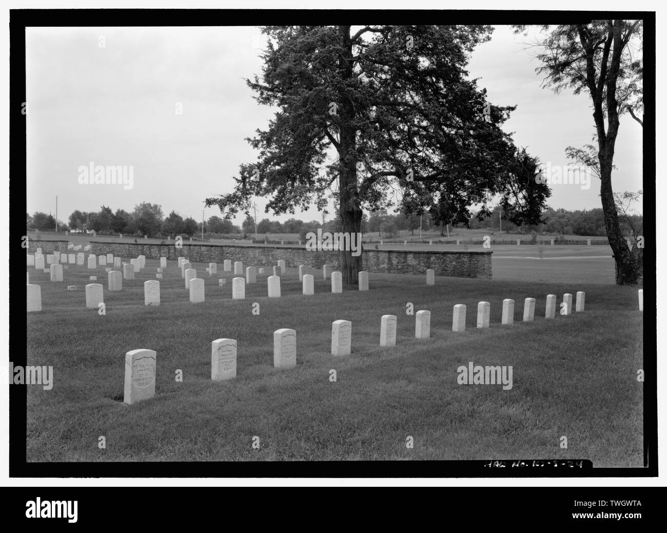 Row of headstones Cut Out Stock Images & Pictures - Alamy