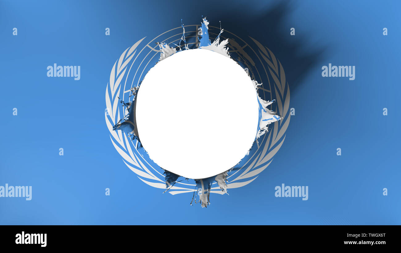 United nations flag ripped hi-res stock photography and images - Alamy