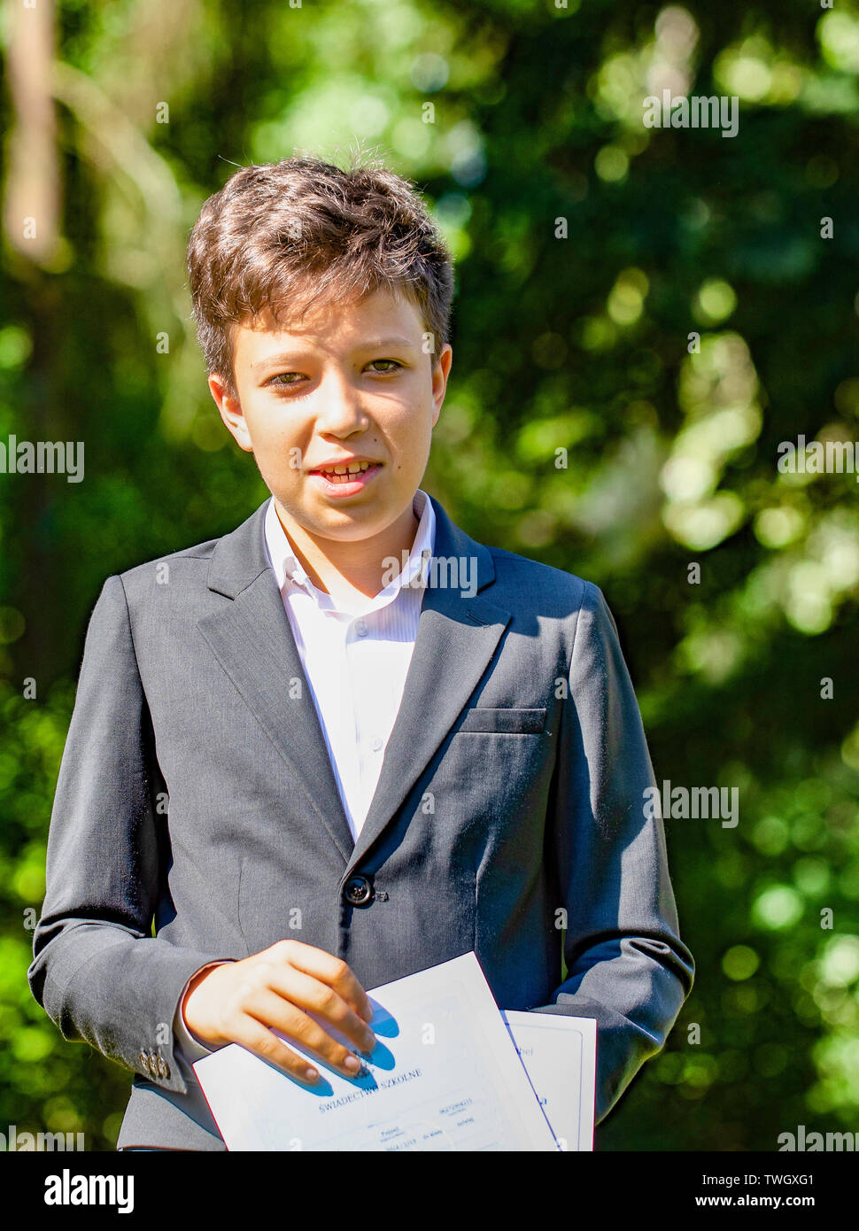 Absolvent, going for success, graduate, finishing school. End of the ...