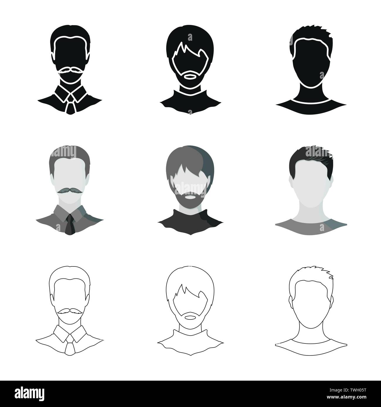 Vector illustration of professional and photo icon. Collection of ...
