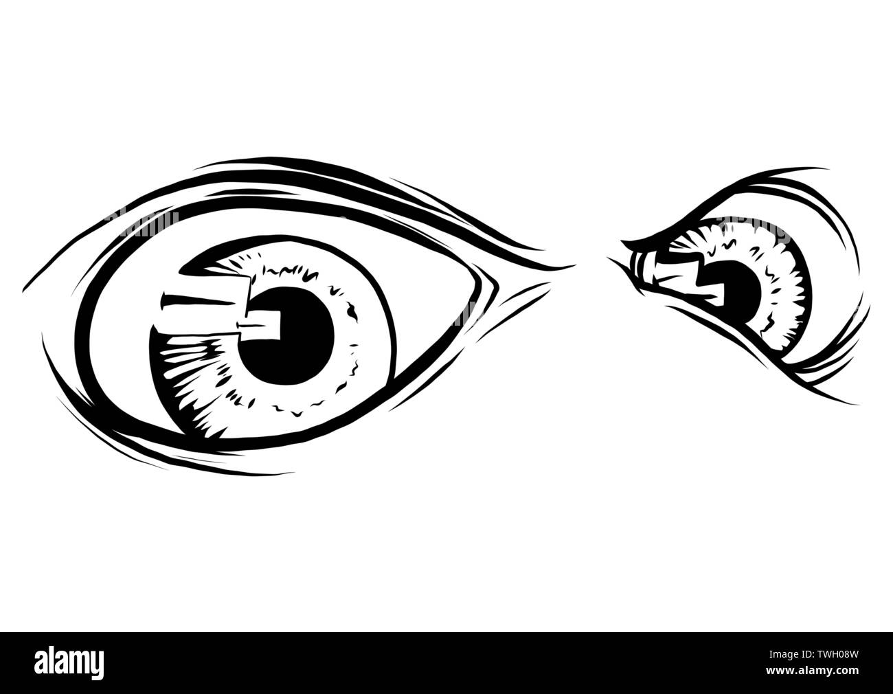 a Creature Animal eyes. vector illustration design Stock Vector Image ...