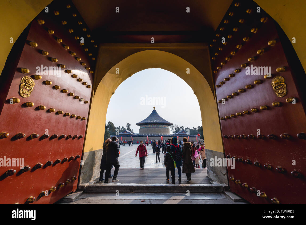 Chenzhen Gate in Temple of Heaven in Beijing, China - passage from ...