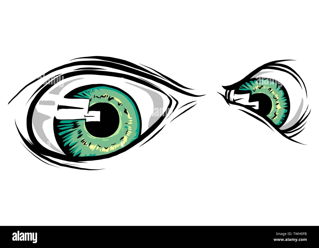 a Creature Animal eyes. vector illustration design Stock Vector Image ...