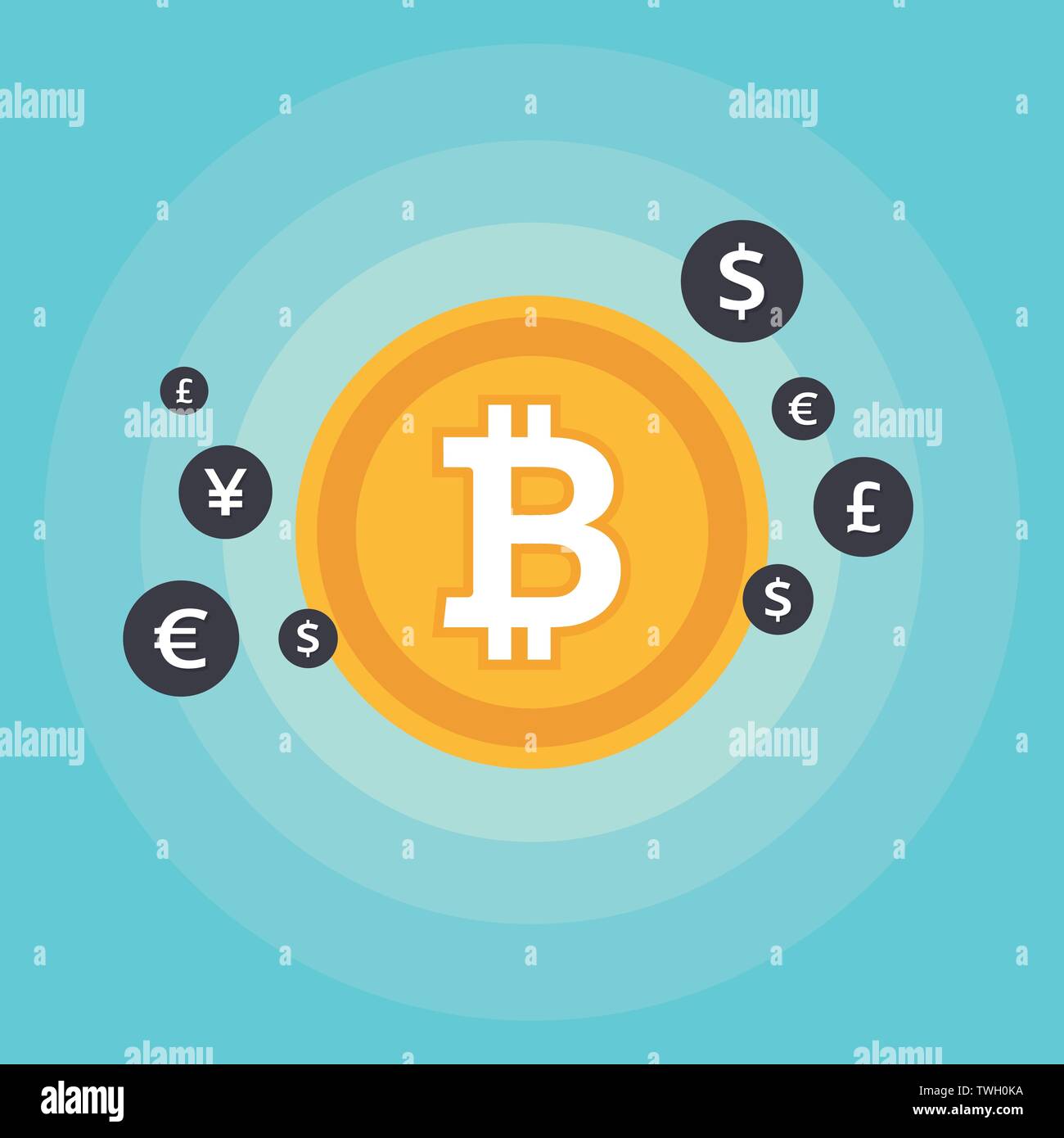 Crypt Coins symbol and sign. Concurrency technology. Vector ...