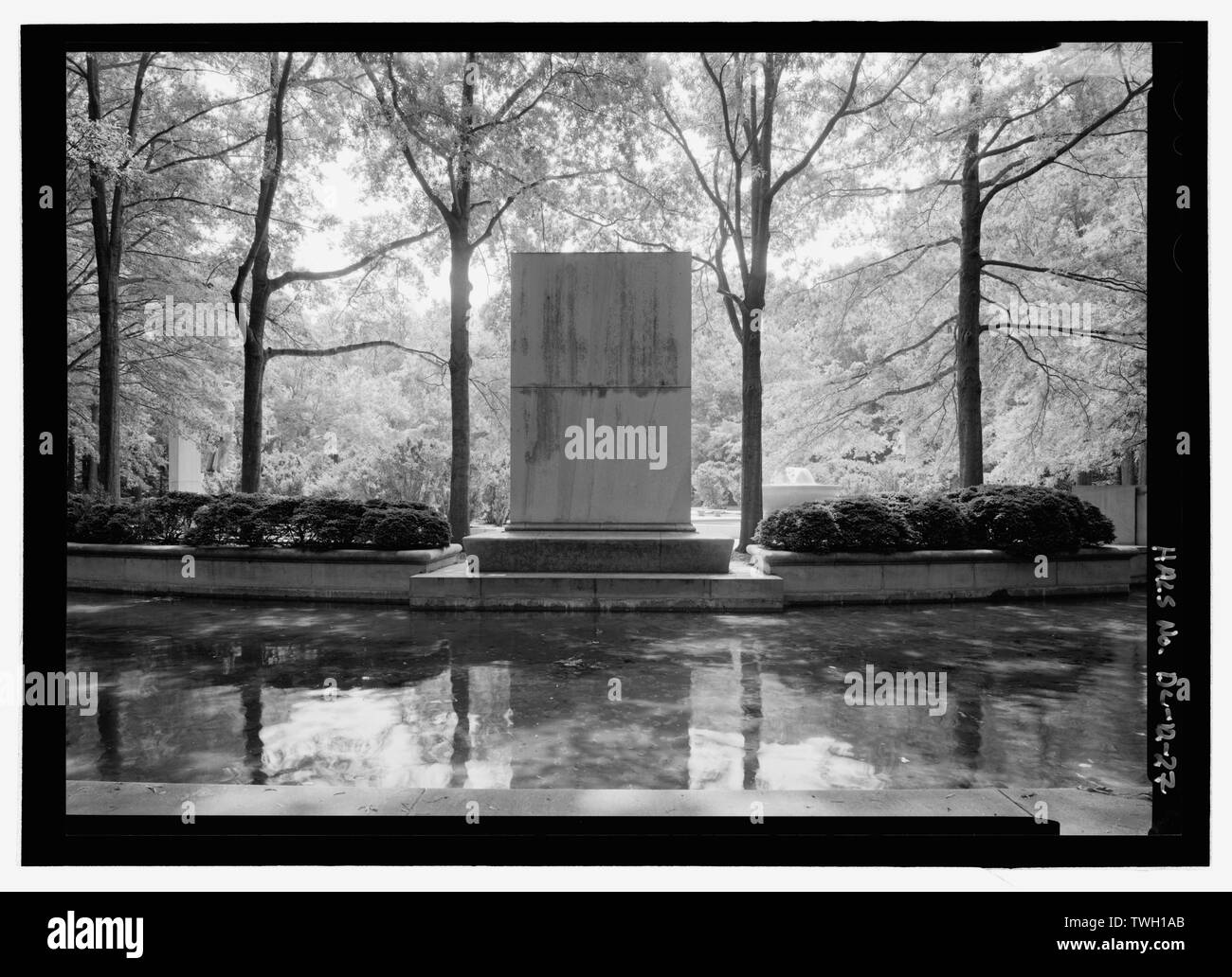 Rear elevation view of Manhood monolith - Theodore Roosevelt Island ...