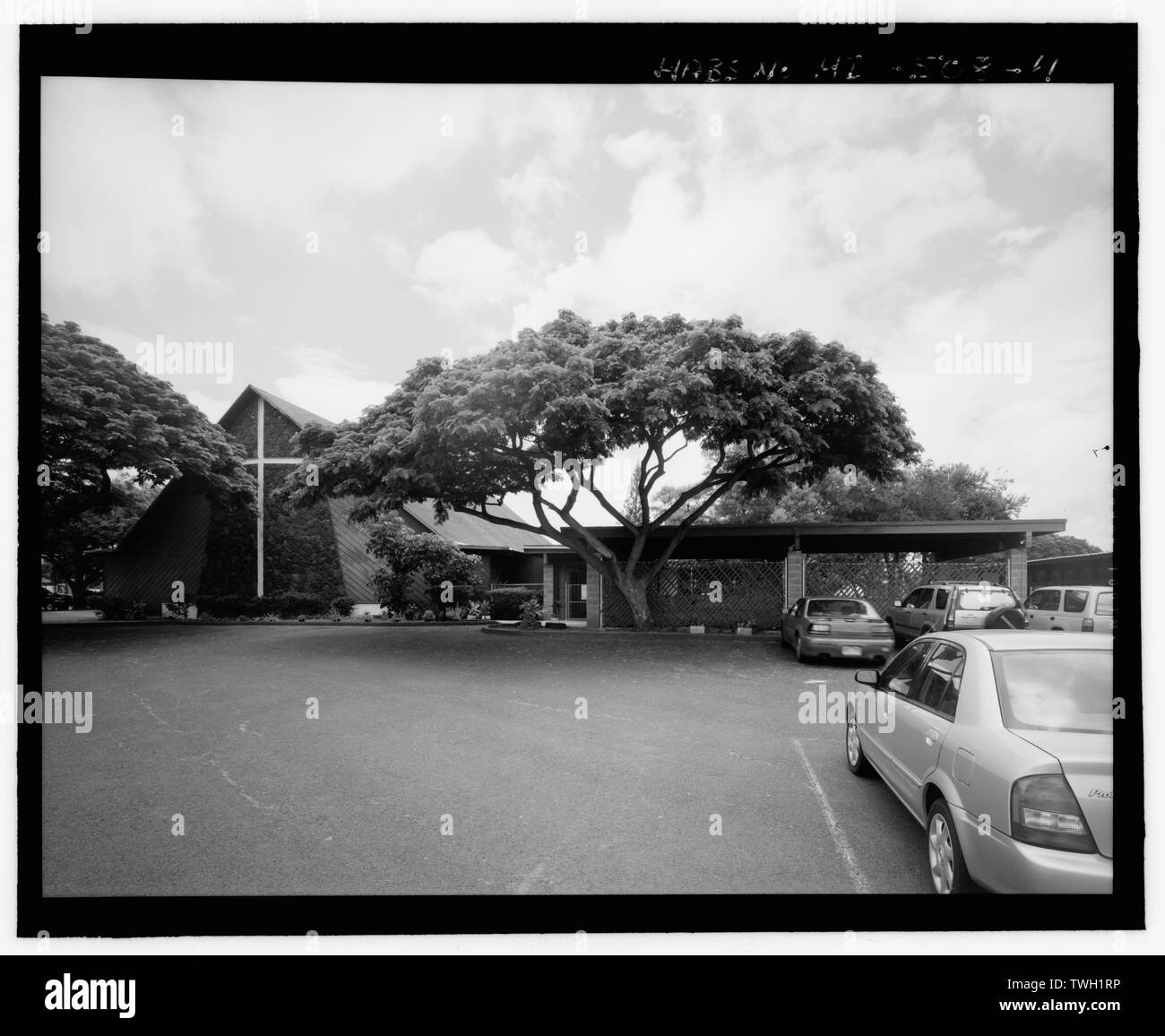 Rear of the church and pavilion addition, view facing southeast - Pearl ...