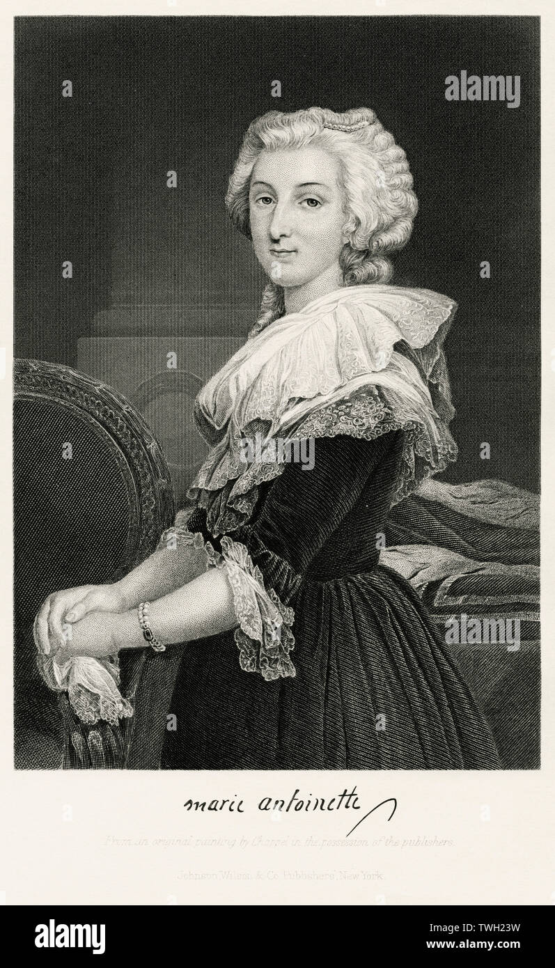 Marie Antoinette (1755-93), Queen of France, Wife of Louis XVI, Half ...