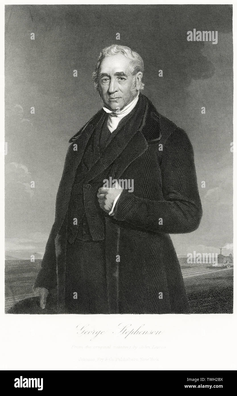 George Stephenson (1781-1848), English Engineer and Principal Inventor ...