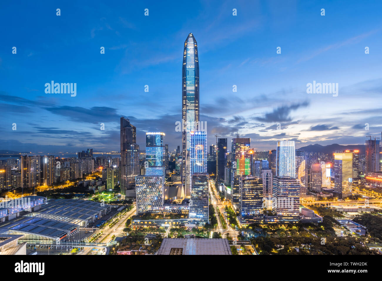 Shenzhen Central Skyline Stock Photo - Alamy