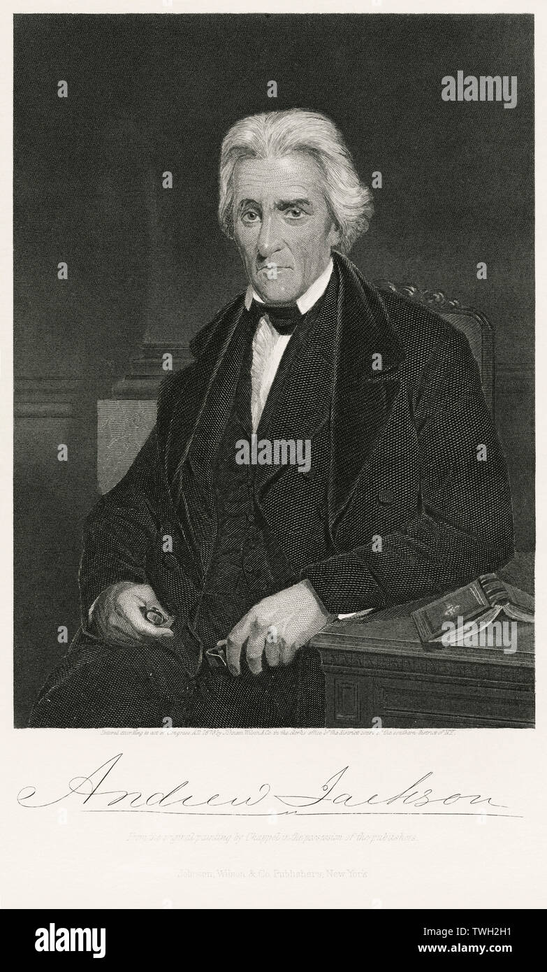 Vintage portrait of andrew johnson hi-res stock photography and images ...