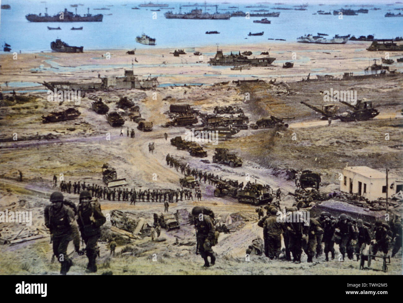 Color Photos Omaha Beach 1944