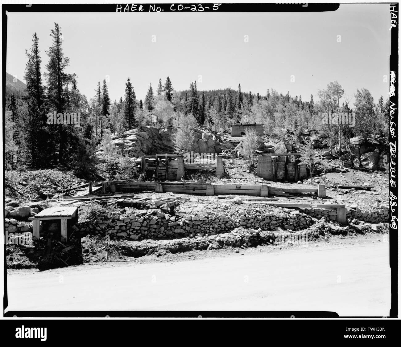 Remains of Paramount Mine across the road from the Cyanide Plant ...