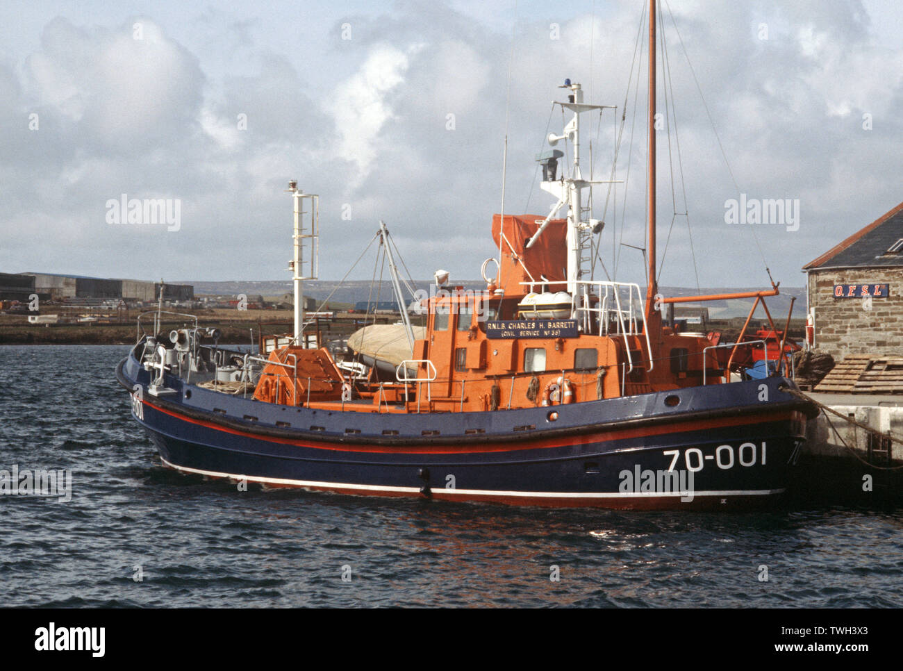 RNLB Charles H Barrett No: 70-001 in Kirkenwall , Orkneys. Launched in ...