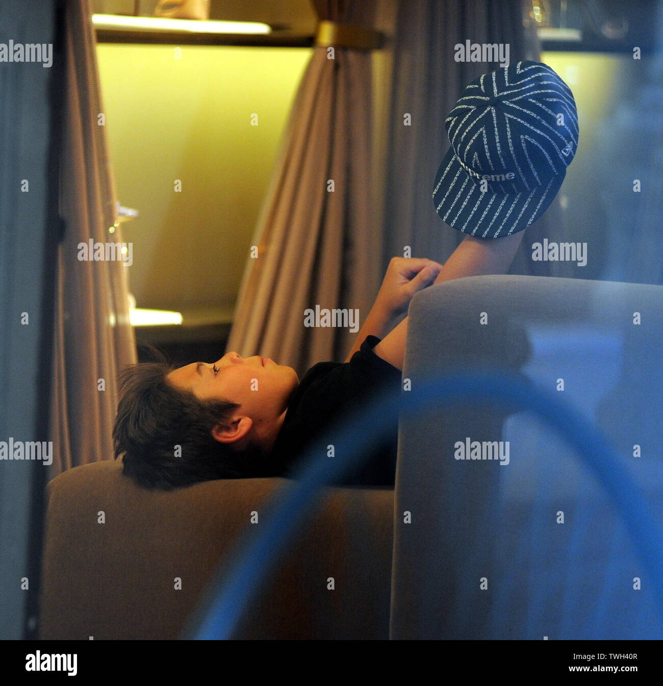 Milan, Alena Seredova and children shopping in the center Alena ...