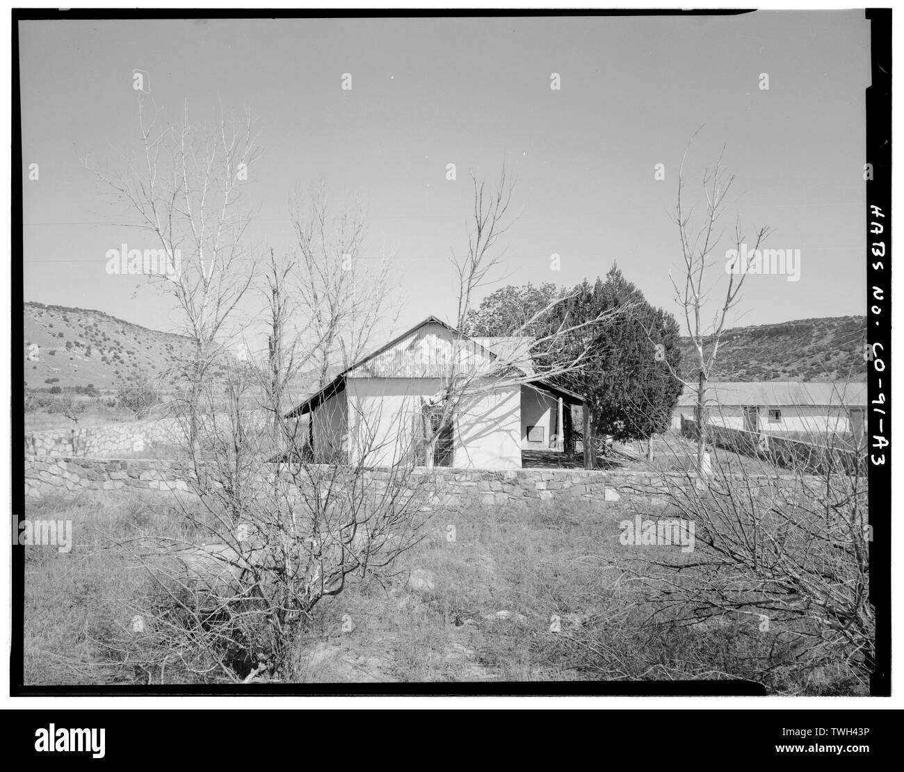 Residence, rear, looking east. - Eugene Rourke Ranch, Residence, 40 ...