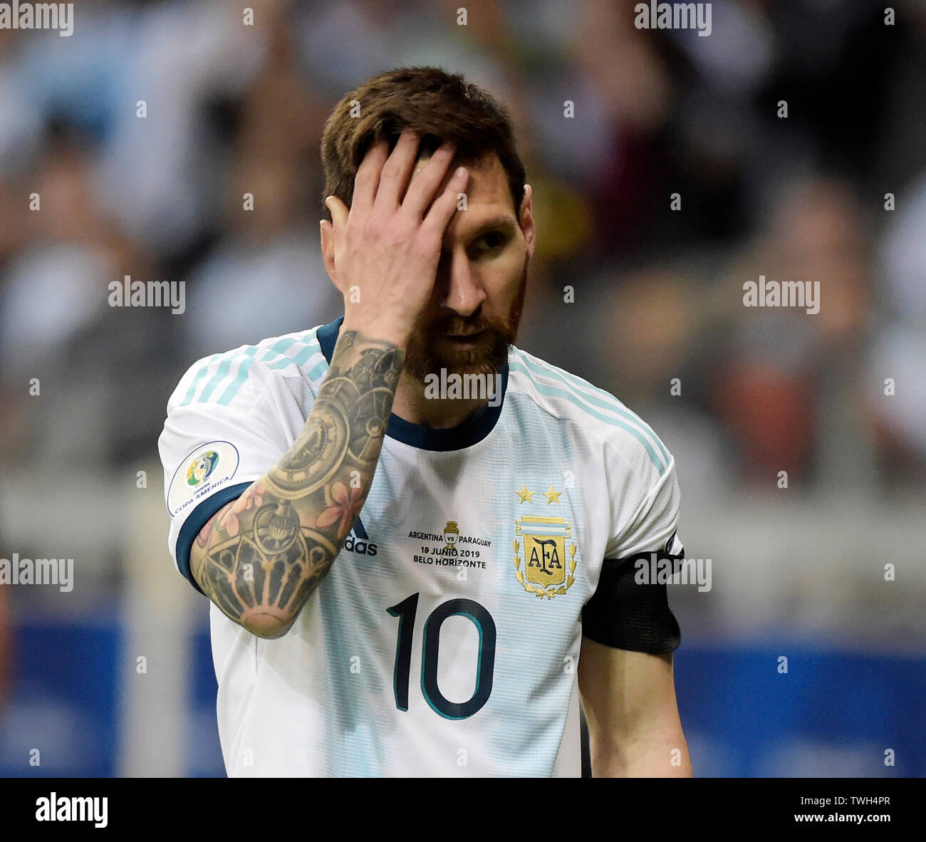 Lionel messi argentina copa america hi-res stock photography and images ...