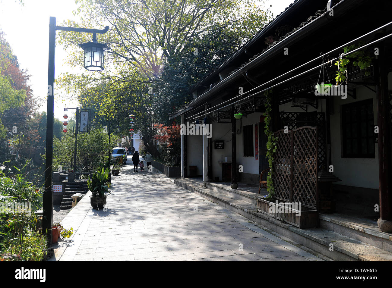 Historical and Cultural District of Wuliu Lane, Hangzhou Stock Photo ...