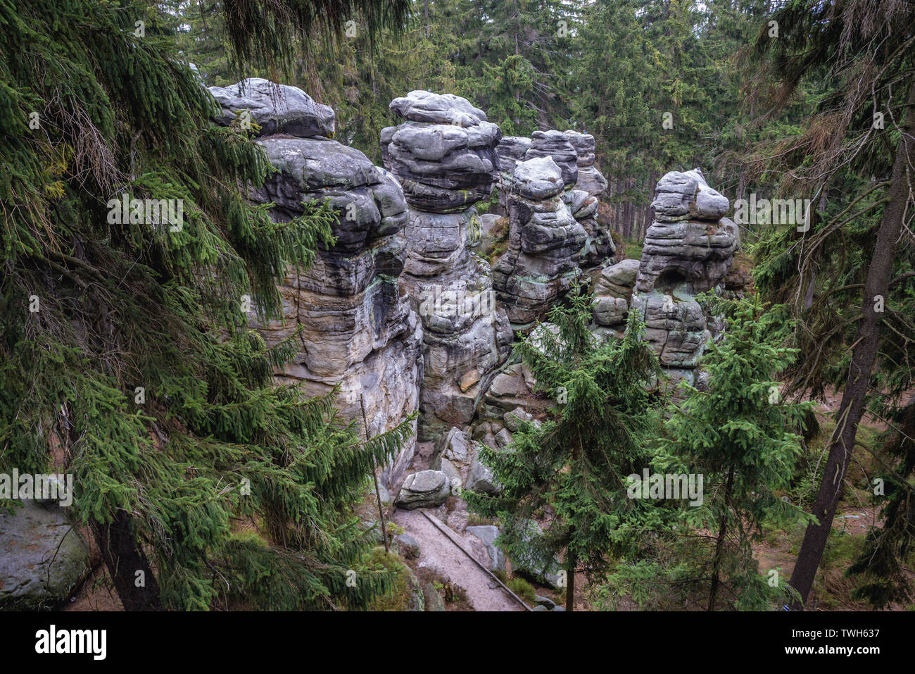 Rock formations of Ostas Nature Reserve in Table Mountains range in ...