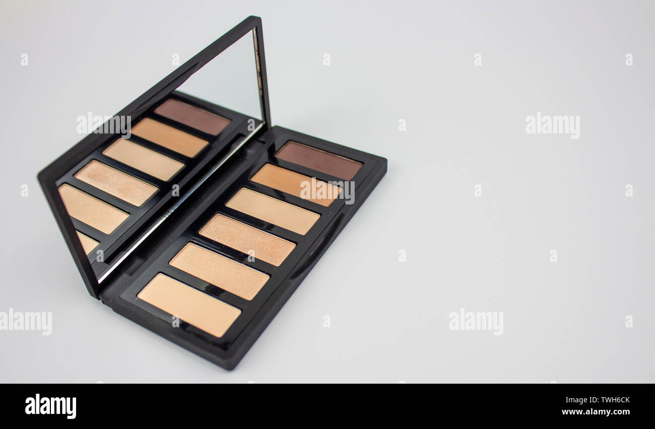 Photo of multi-colored shadows on a white background. copy space Stock ...