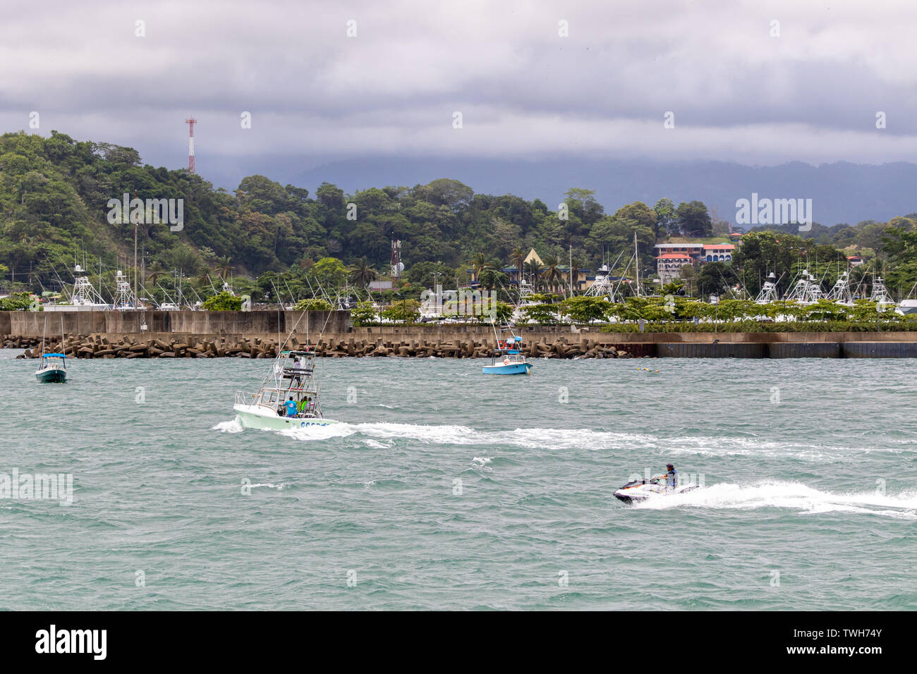 Quepos is a small booming harbor town on the Pacific coast of Costa ...
