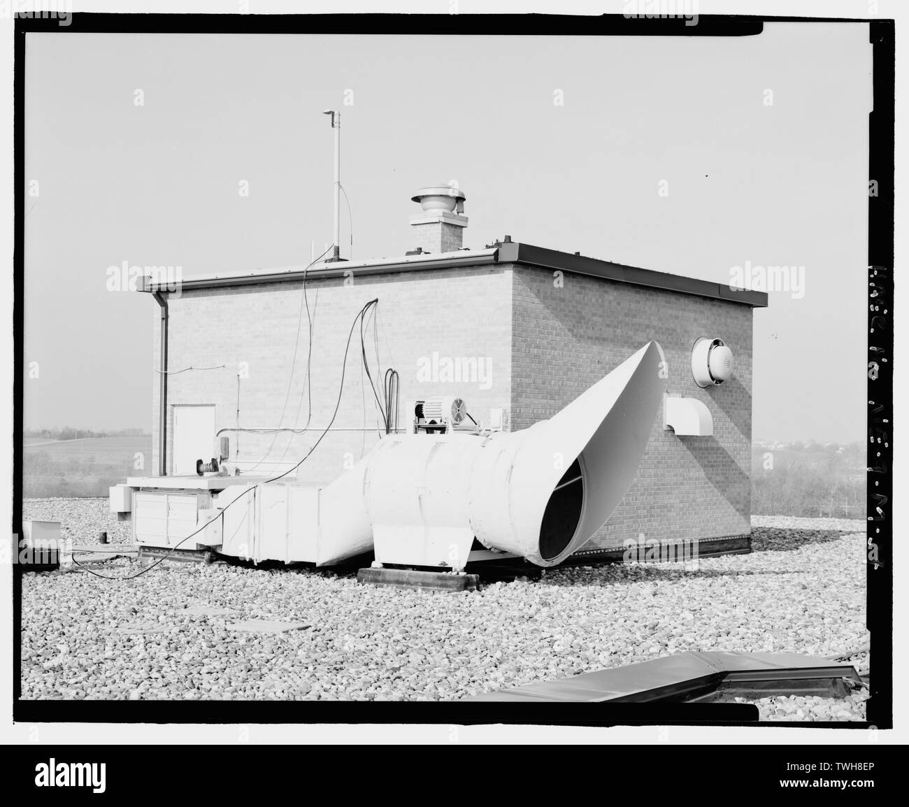 Roof of headquarters building Black and White Stock Photos & Images - Alamy