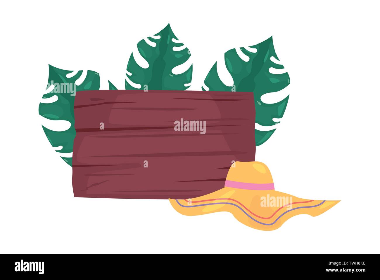 Hello summer sign bright Cut Out Stock Images & Pictures - Alamy