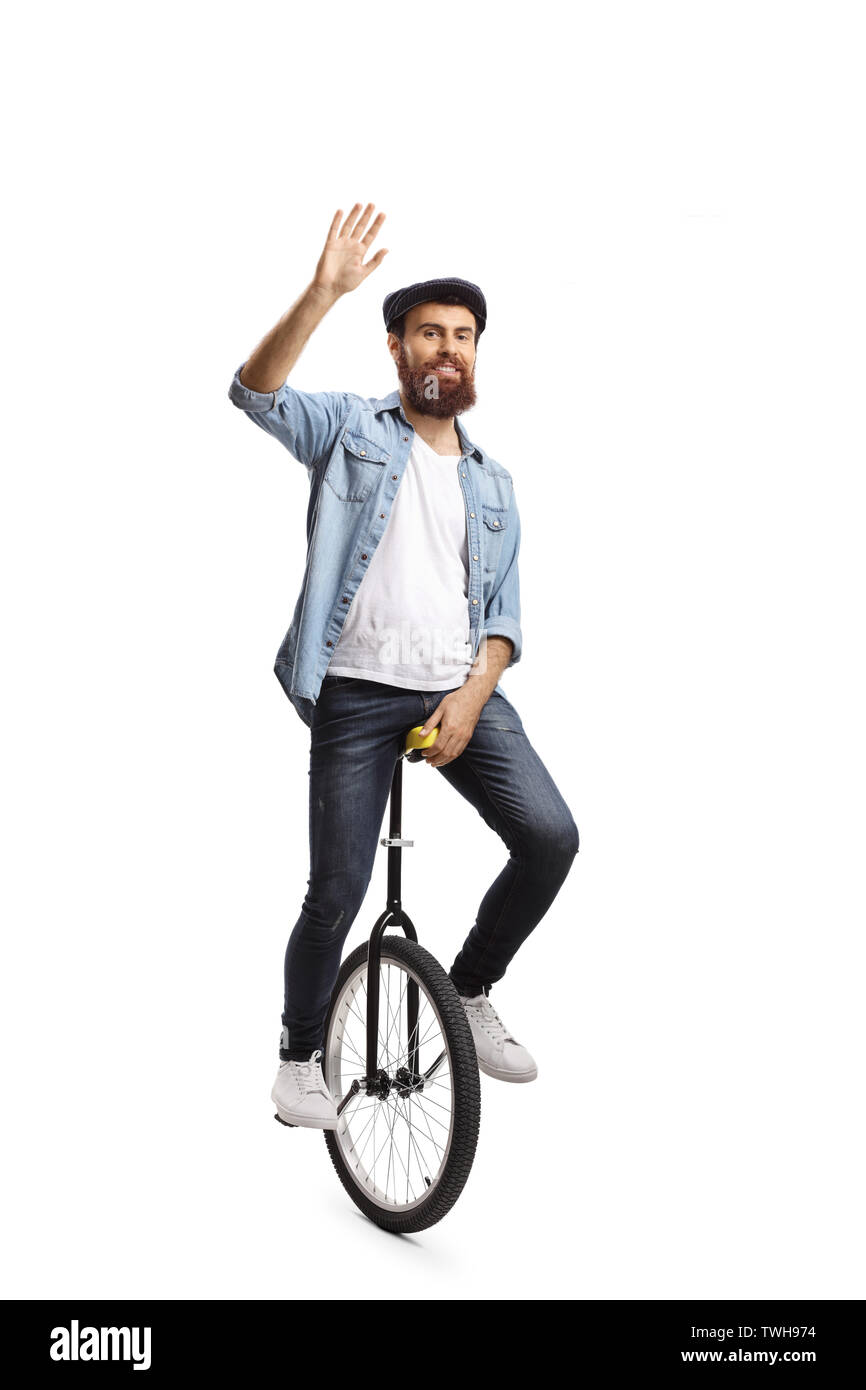 Man riding a unicycle hi-res stock photography and images - Alamy