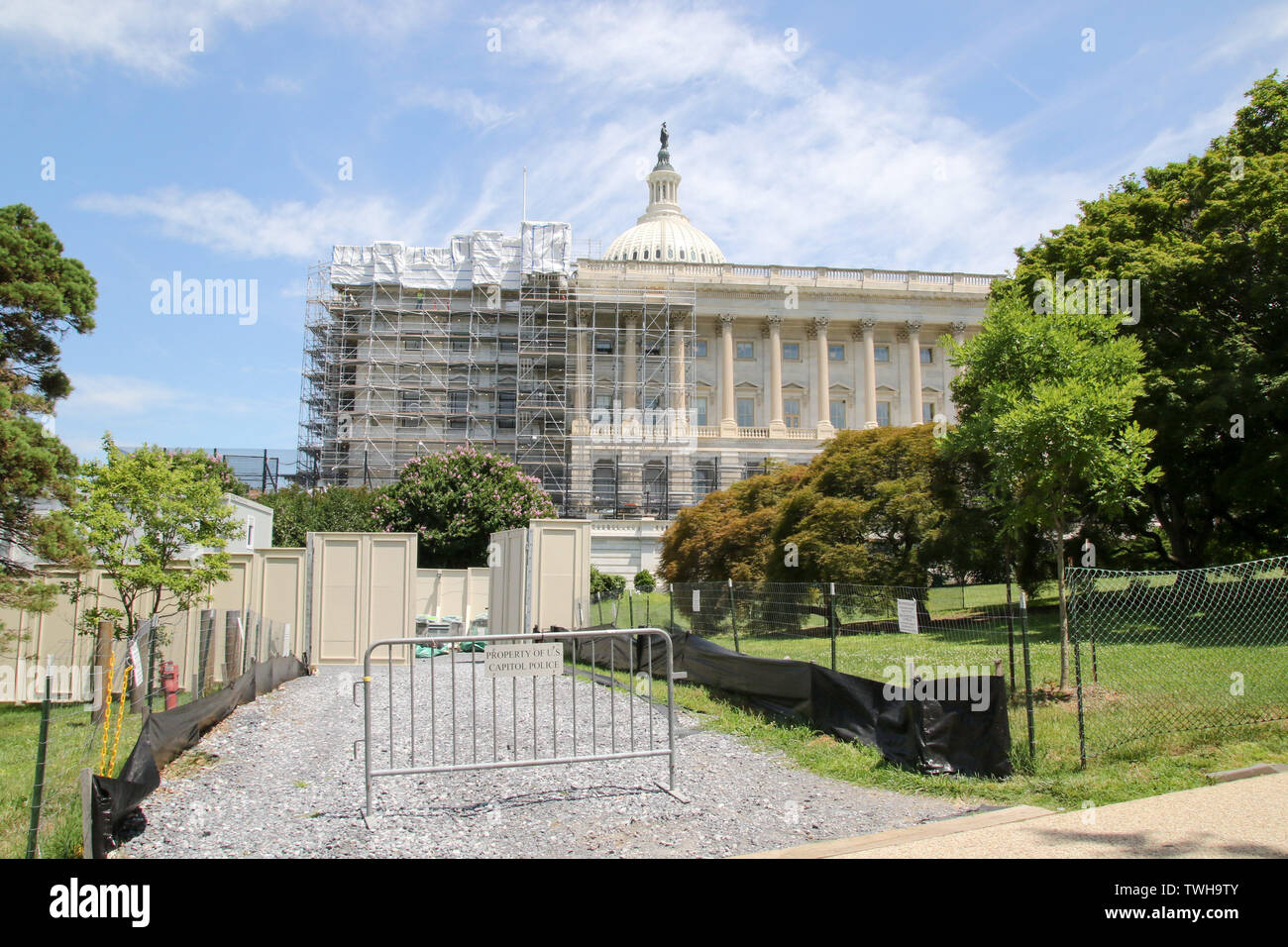 Capitol Building restoration, Washington DC Stock Photo - Alamy
