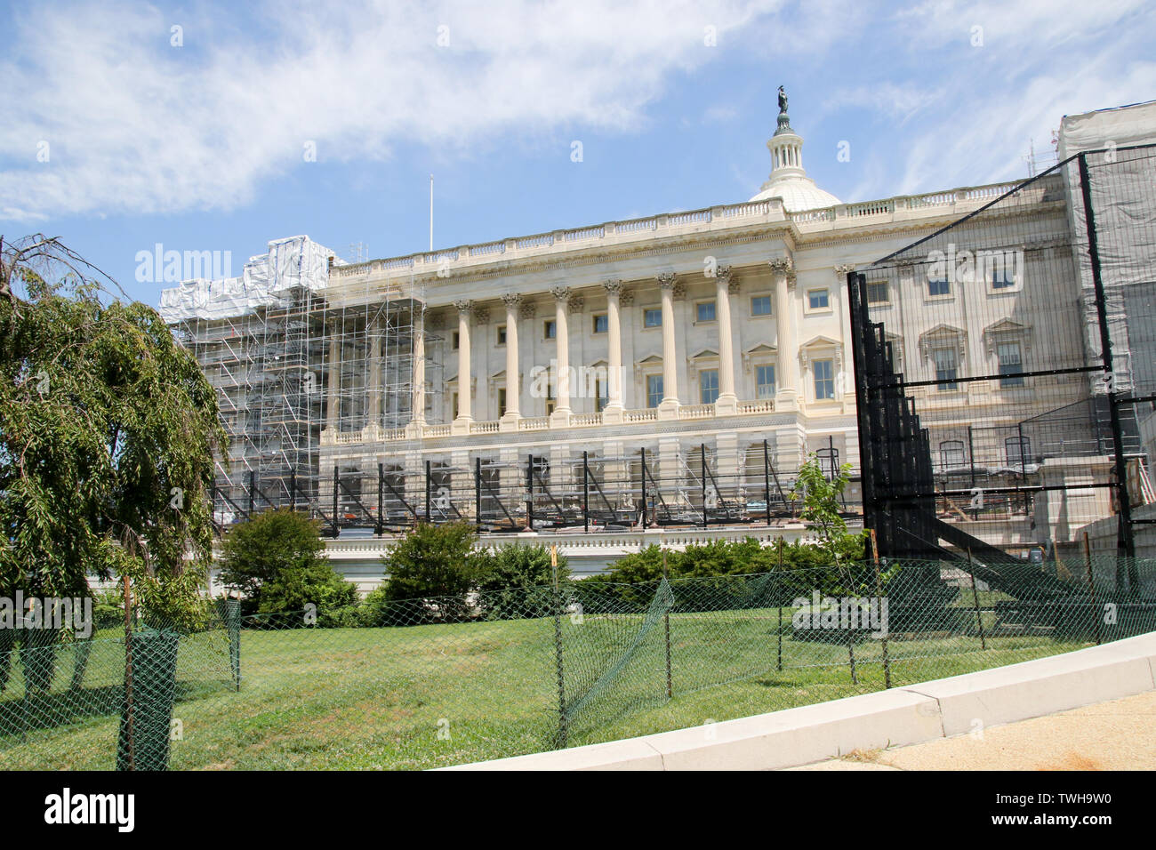 Capitol Building restoration, Washington DC Stock Photo - Alamy