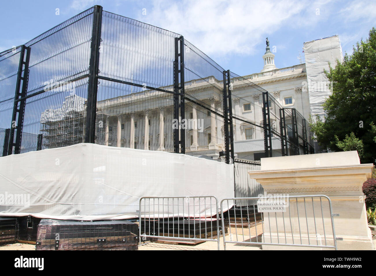 Capitol Building restoration, Washington DC Stock Photo - Alamy