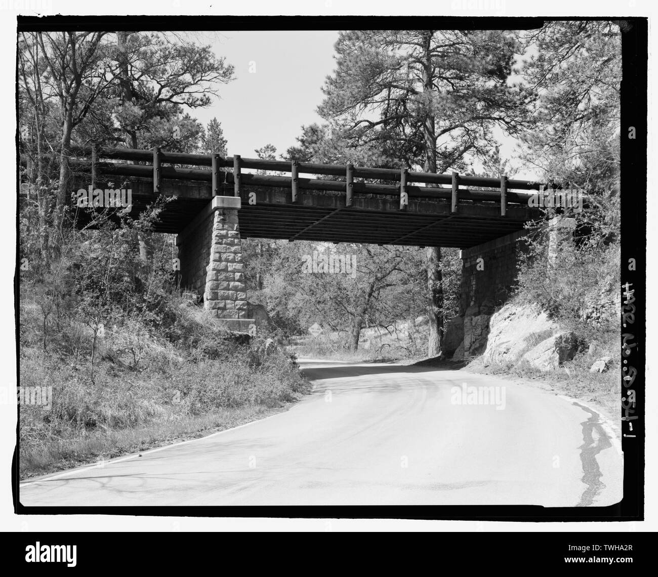 Route 87, Pigtail Bridge, elevation view from road level. View SW ...