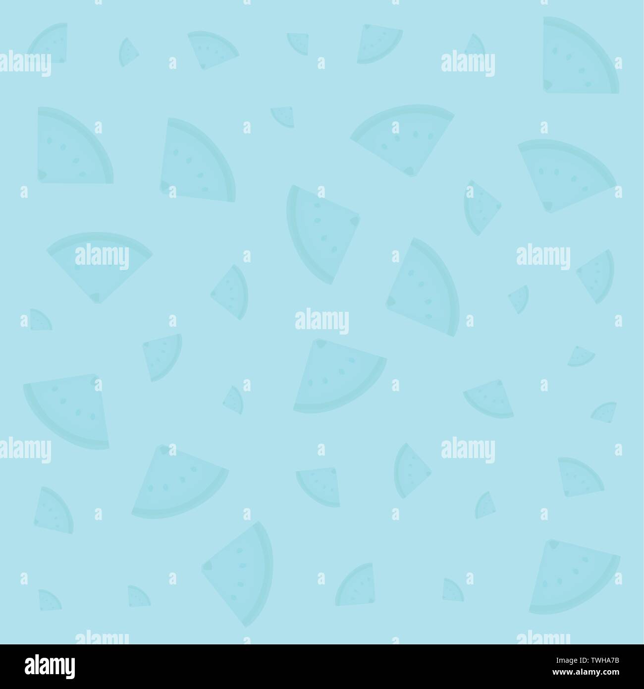 tropical fruit watermelon blue background vector illustration Stock ...