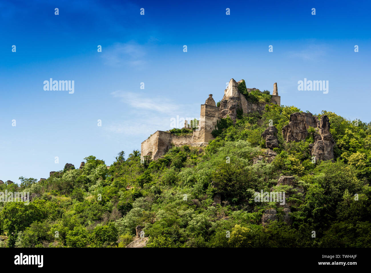 Burgruine Durnstein is a ruined medieval castle in Austria. Wachau ...