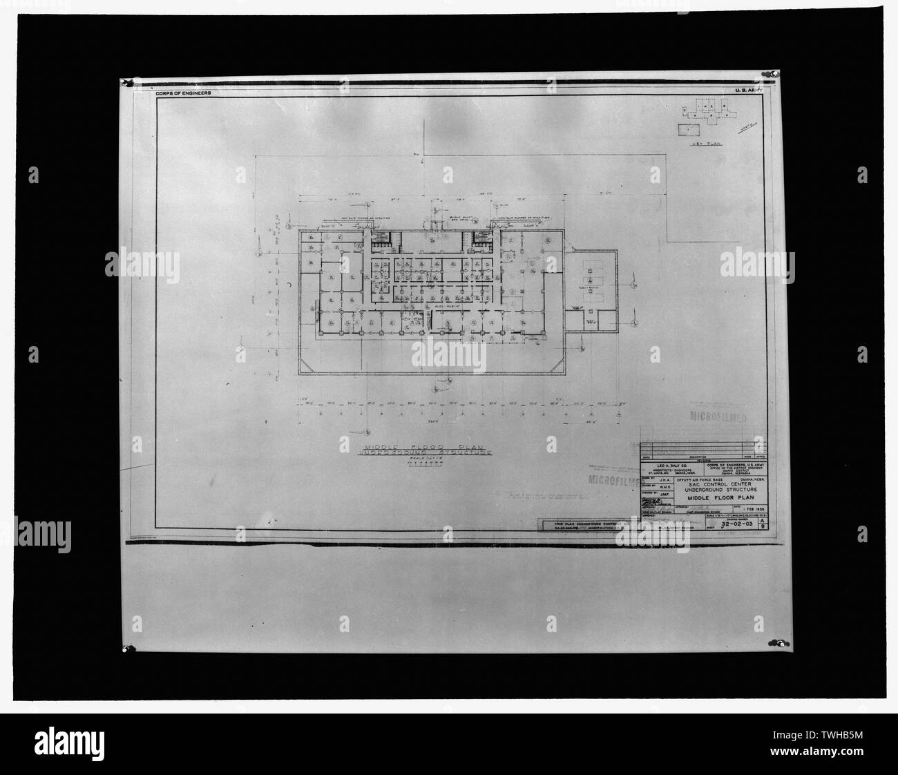 SAC control center underground structure middle floor plan, drawing ...