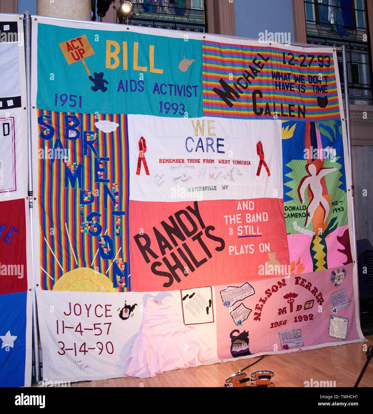 Aids quilt hi-res stock photography and images - Alamy